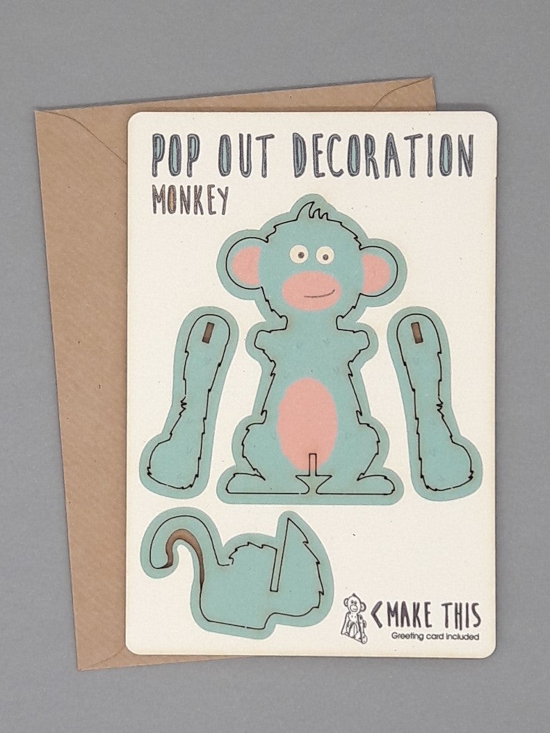 Pop Out Card ' Monkey ' – NewArtCards